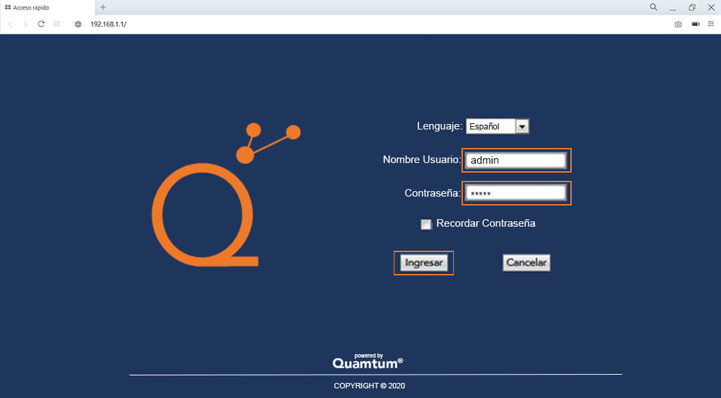¿Cómo cambio el nombre y contraseña SSID de mi Access Q3? – Quamtum ...
