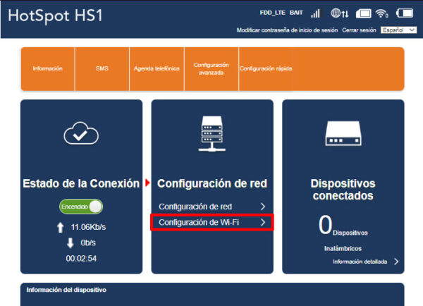 ¿Cómo cambio el nombre y contraseña de la red Wi-Fi de mi HotSpot HS1 ...